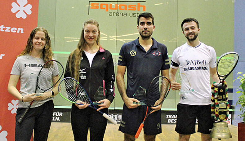 Merlo und Wall gewinnen Swiss Open & Uster Cup! - squashnet.de